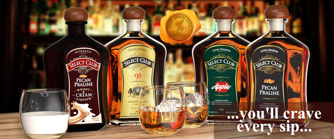 Try the Ultra Premium Canadian Whisky at Select Club Whisky