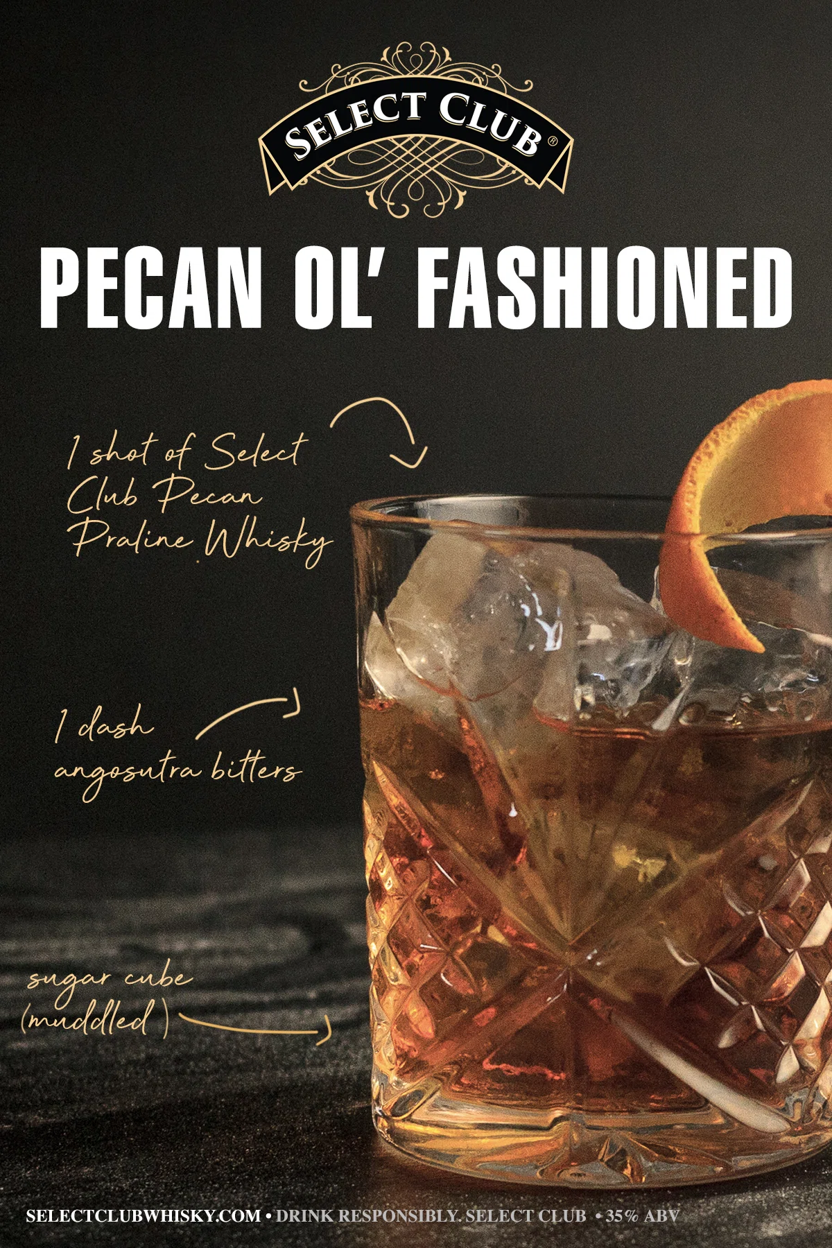 RECIPE CARD: PECAN OL' FASHIONED