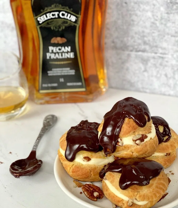 Pecan Praline Cream Puffs